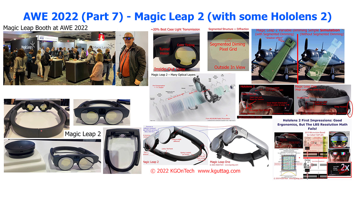 AWE 2022 (Part 7) Video – Magic Leap 2 with some Hololens 2 - KGOnTech
