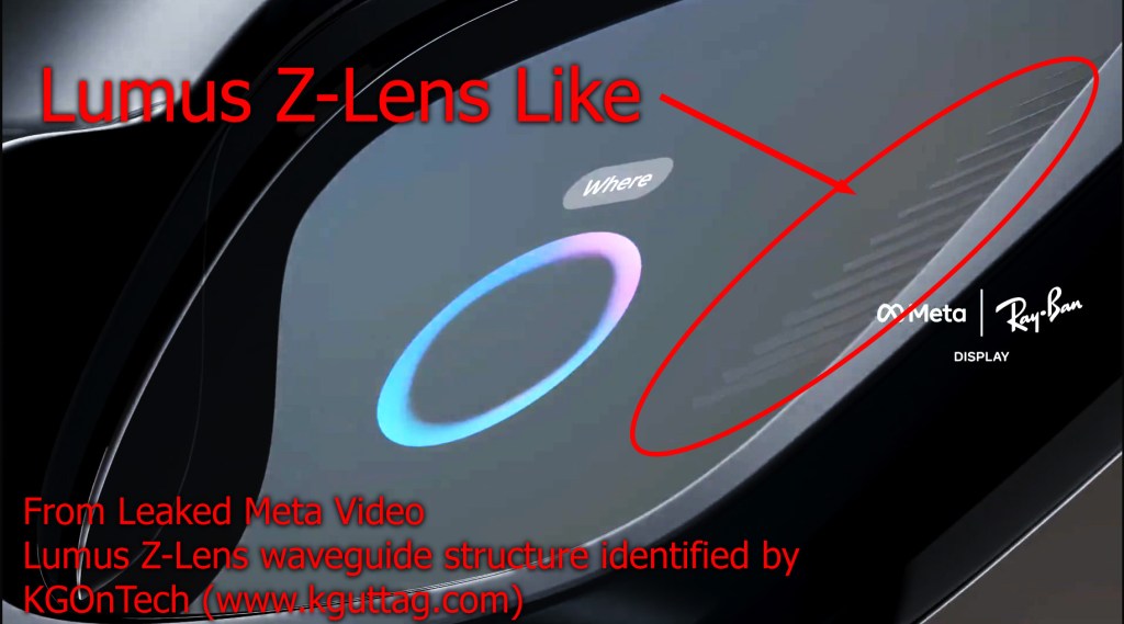 Meta Ray-Ban AR Glasses Show Lumus Waveguide Structures in Leaked Video ...
